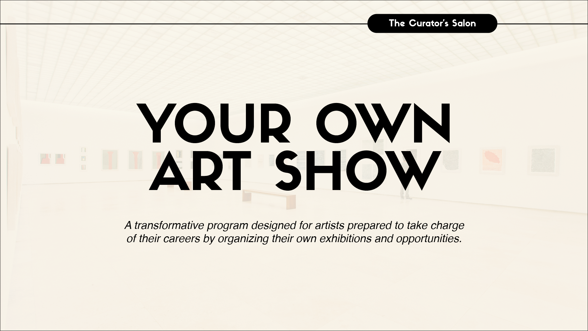 Art business programs — The Curator's Salon