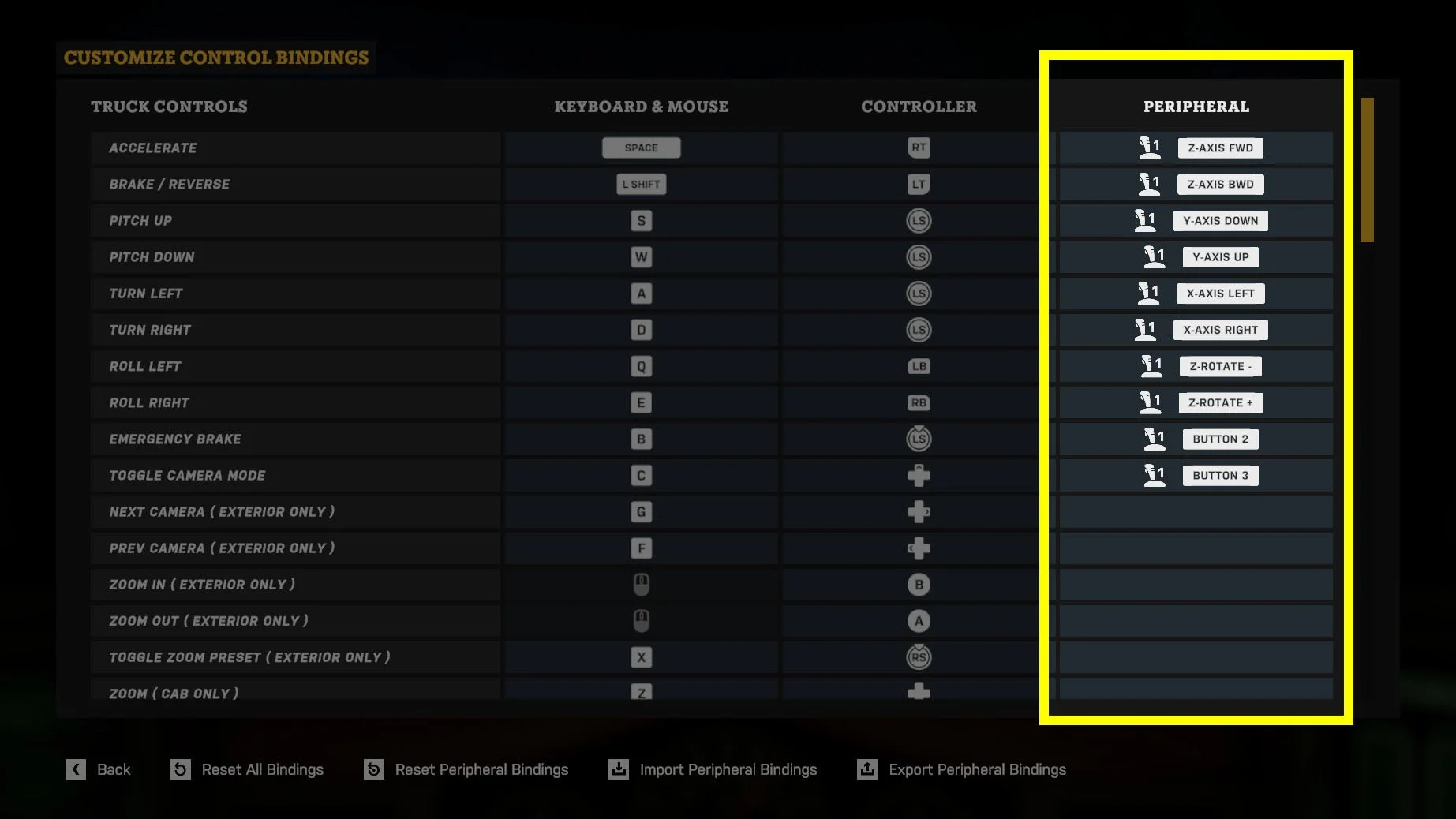 Peripherals Guide — Star Trucker