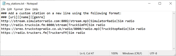 Custom Radio Guide — Star Trucker