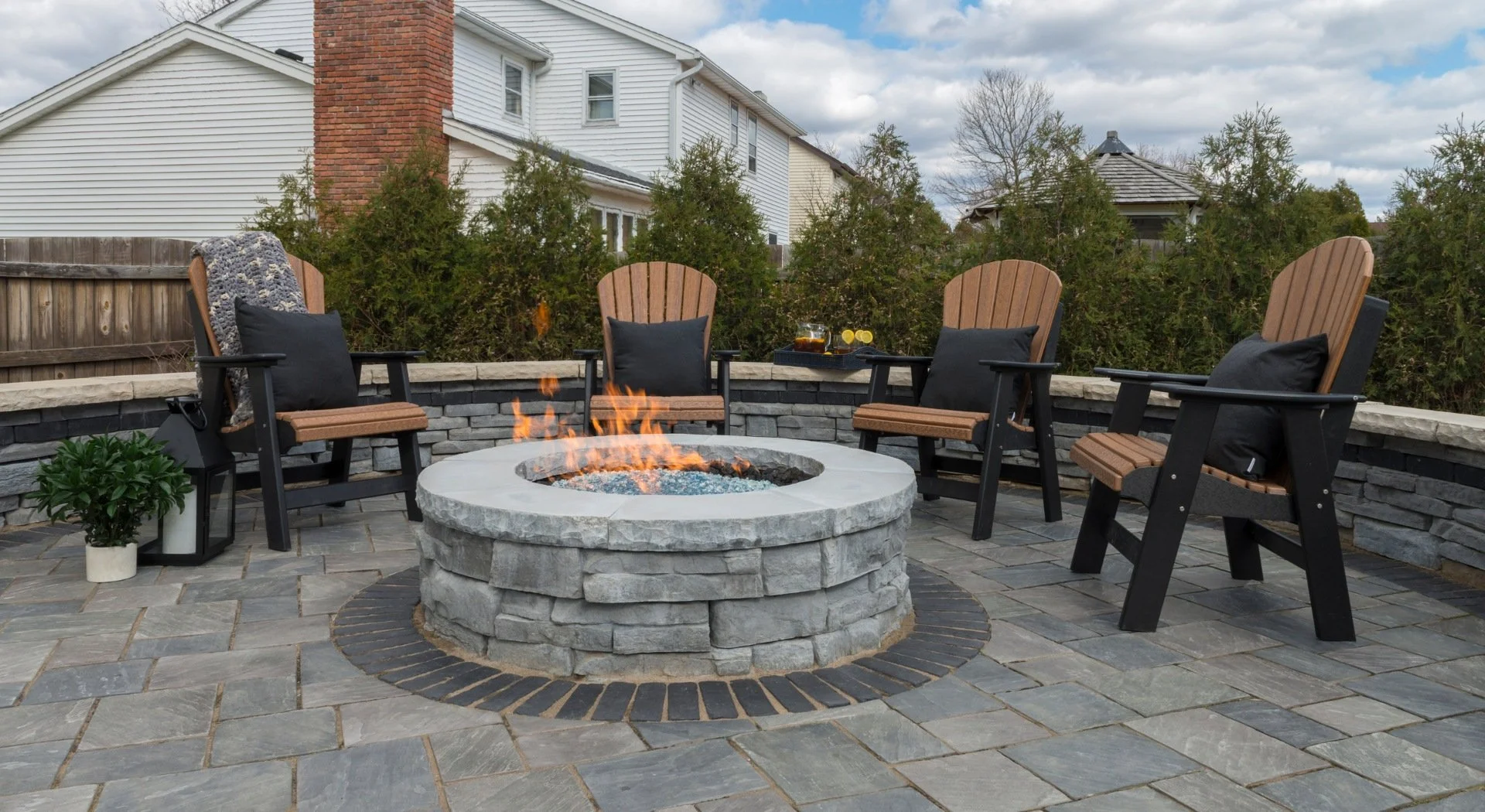 Township of Northville, MI Landscape Design, Paver Patio, Retaining ...