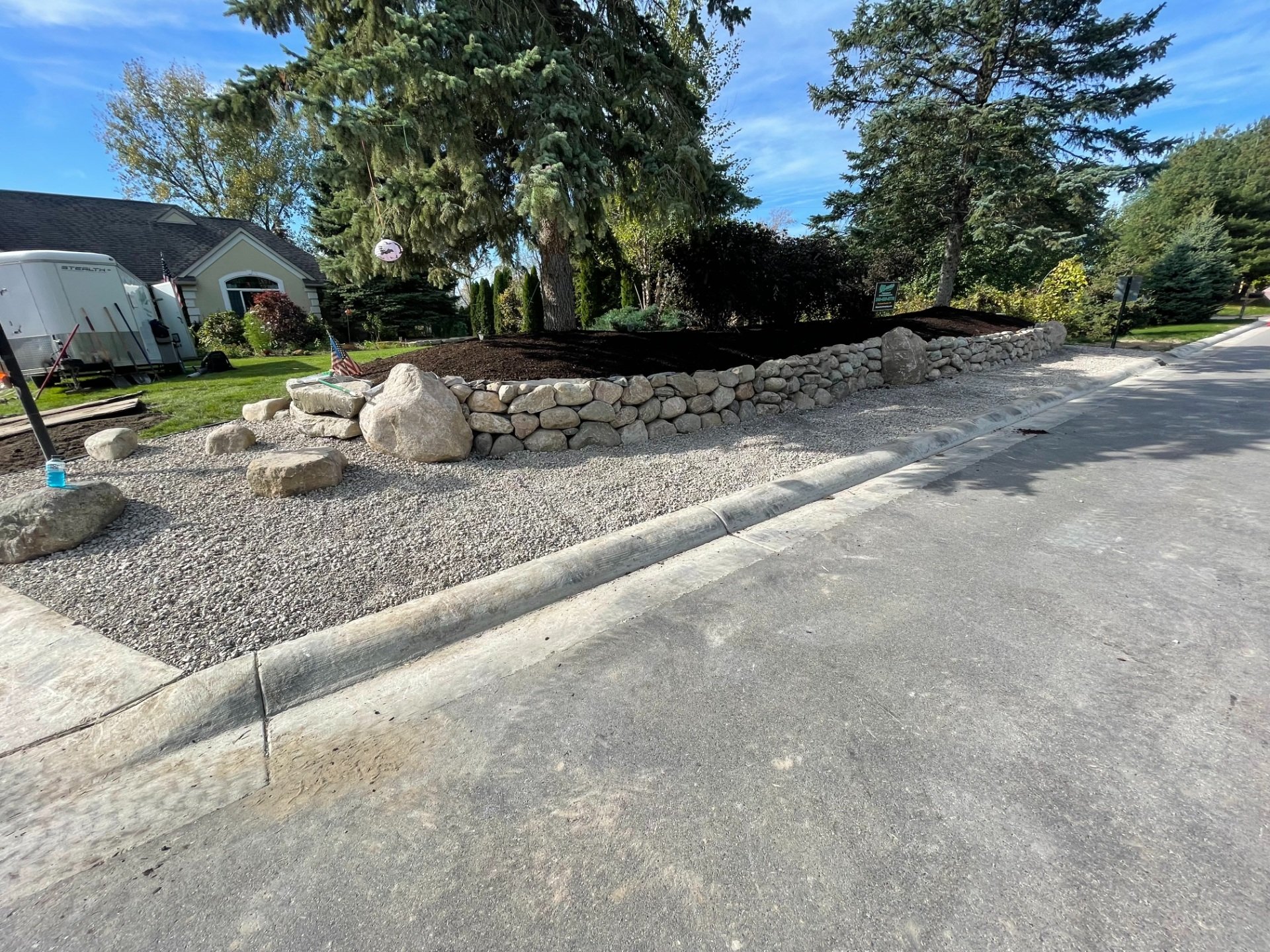 Milford Charter Twp, MI Landscape Design, Paver Patio, Retaining Wall ...