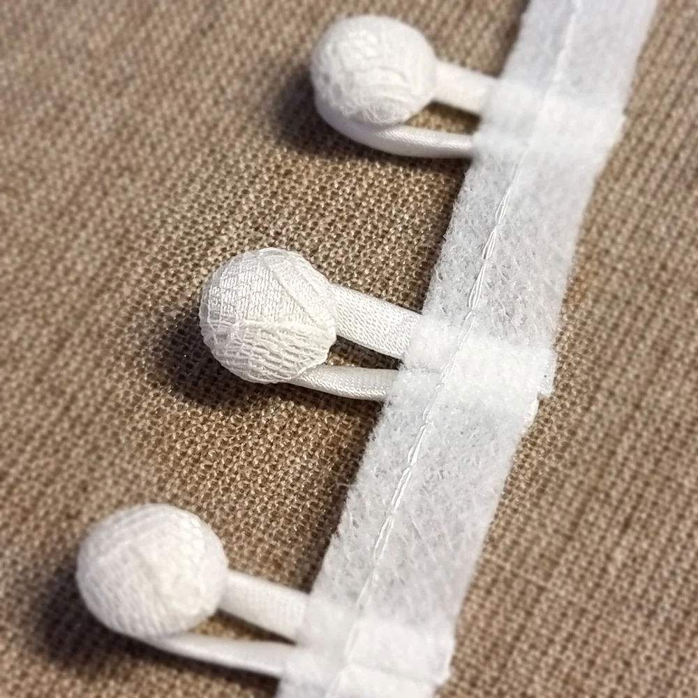 High Dome Duchess Satin Wedding Dress Buttons — Bridal Covered Buttons