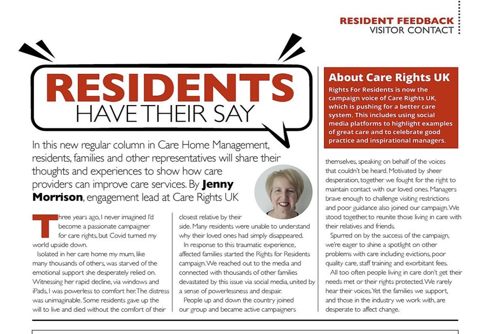 Media coverage — Care Rights UK