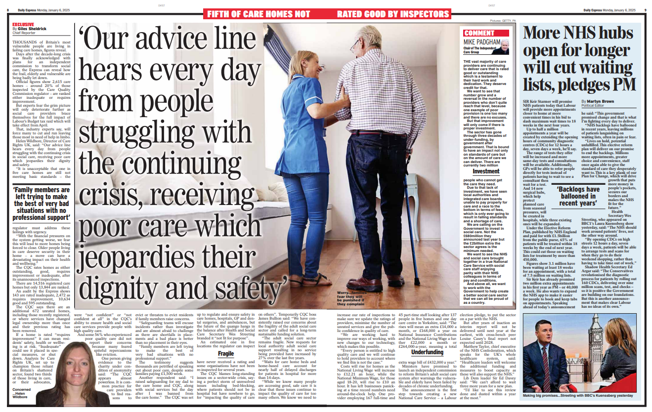 Media coverage — Care Rights UK