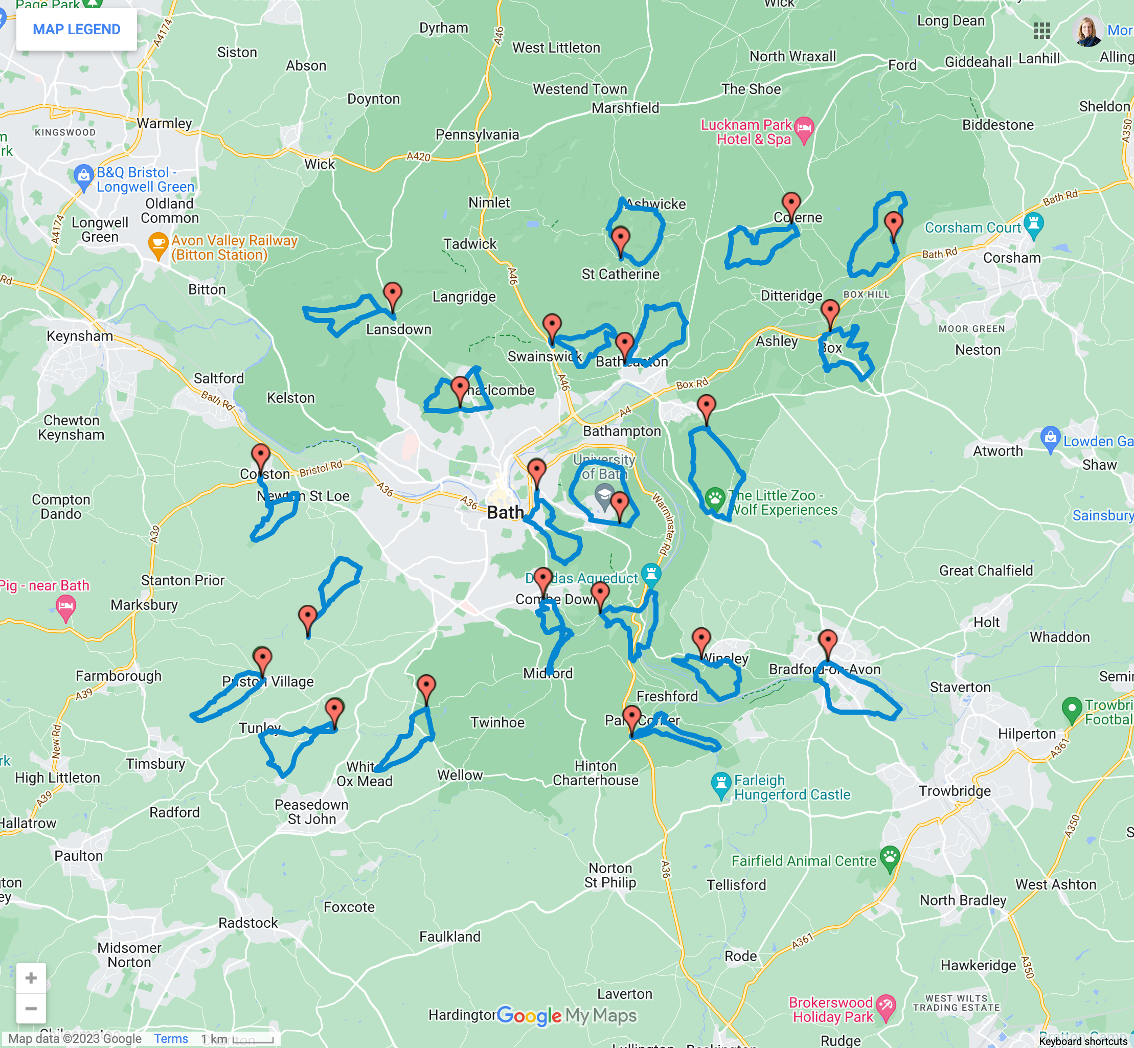Guide — The Bath 5k Map
