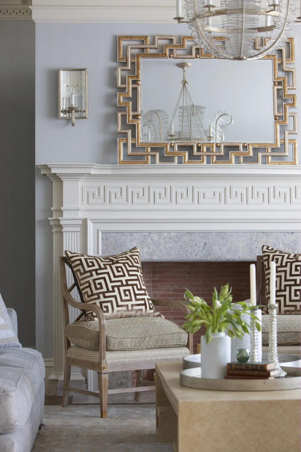 Transitional Colonial - Greenwich, CT — Rinfret, Ltd. Interior Design