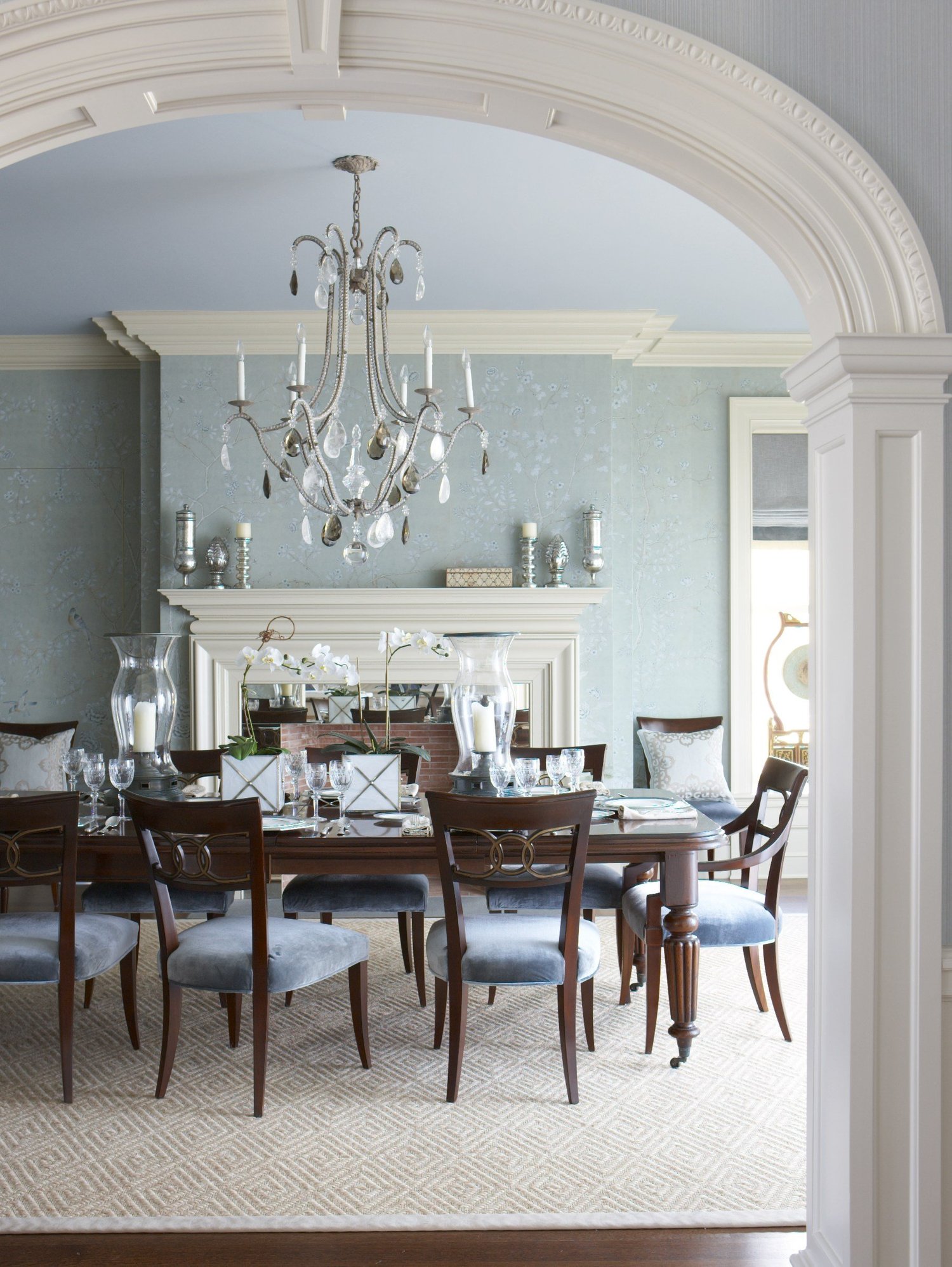 Transitional Colonial - Greenwich, CT — Rinfret, Ltd. Interior Design