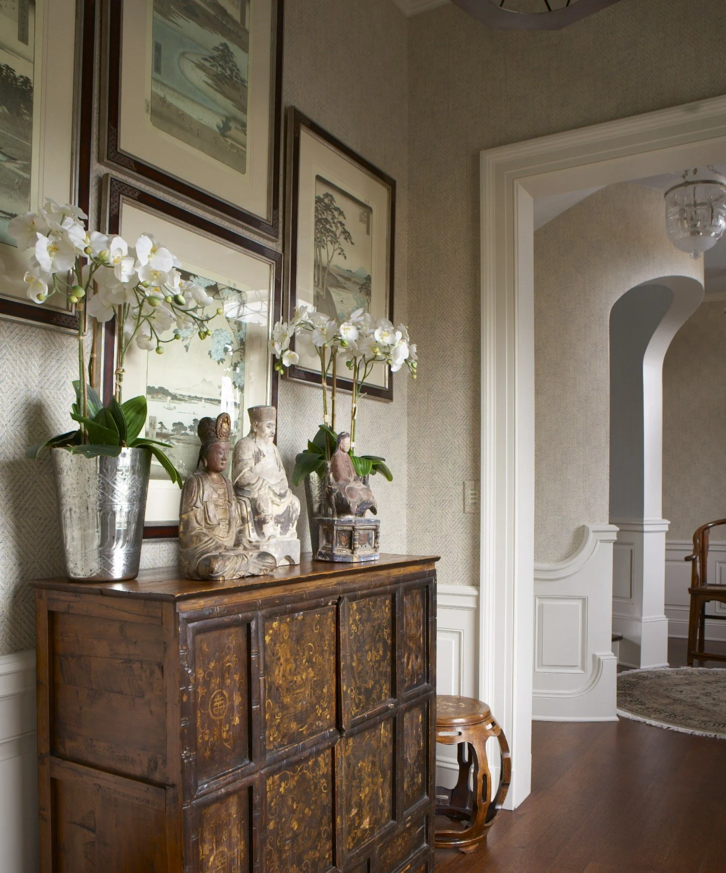 Transitional Colonial - Greenwich, CT — Rinfret, Ltd. Interior Design