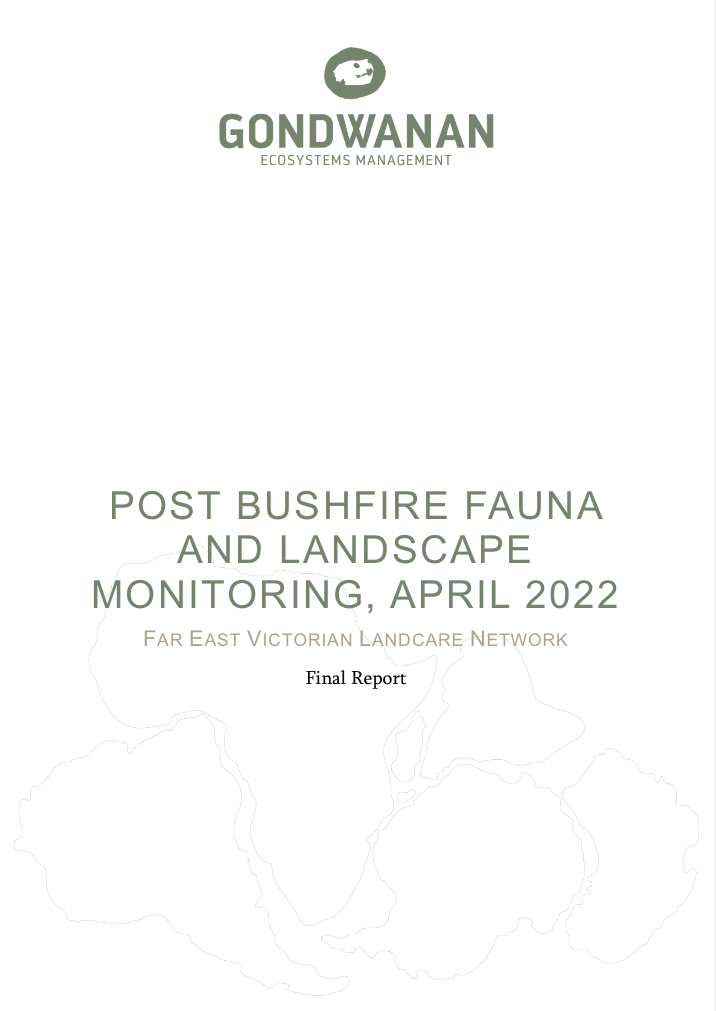 Landcare led monitoring of recovery post bushfire in East Gippsland ...