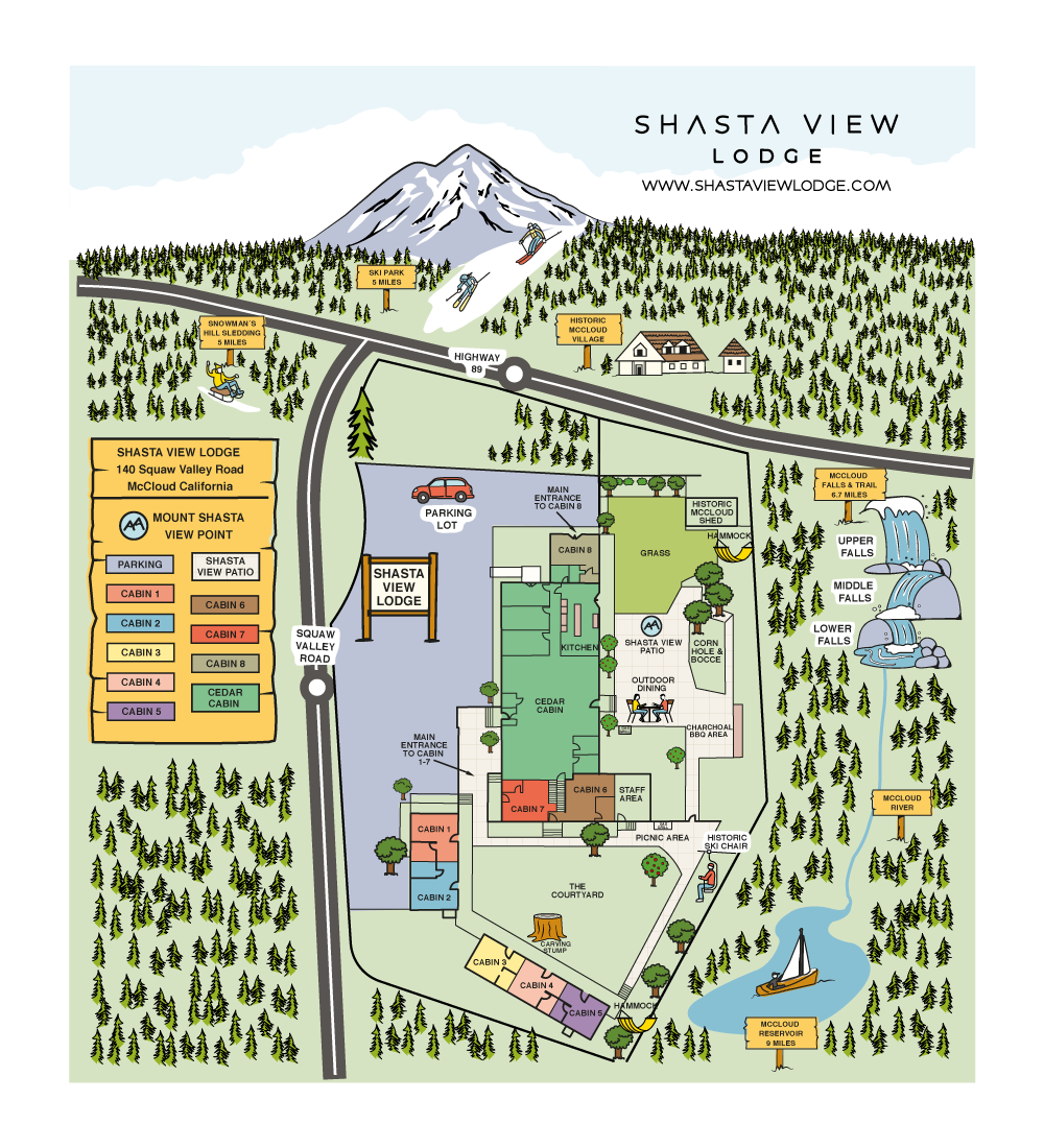 Map | Explore Shasta View Lodge — Shasta View Lodge