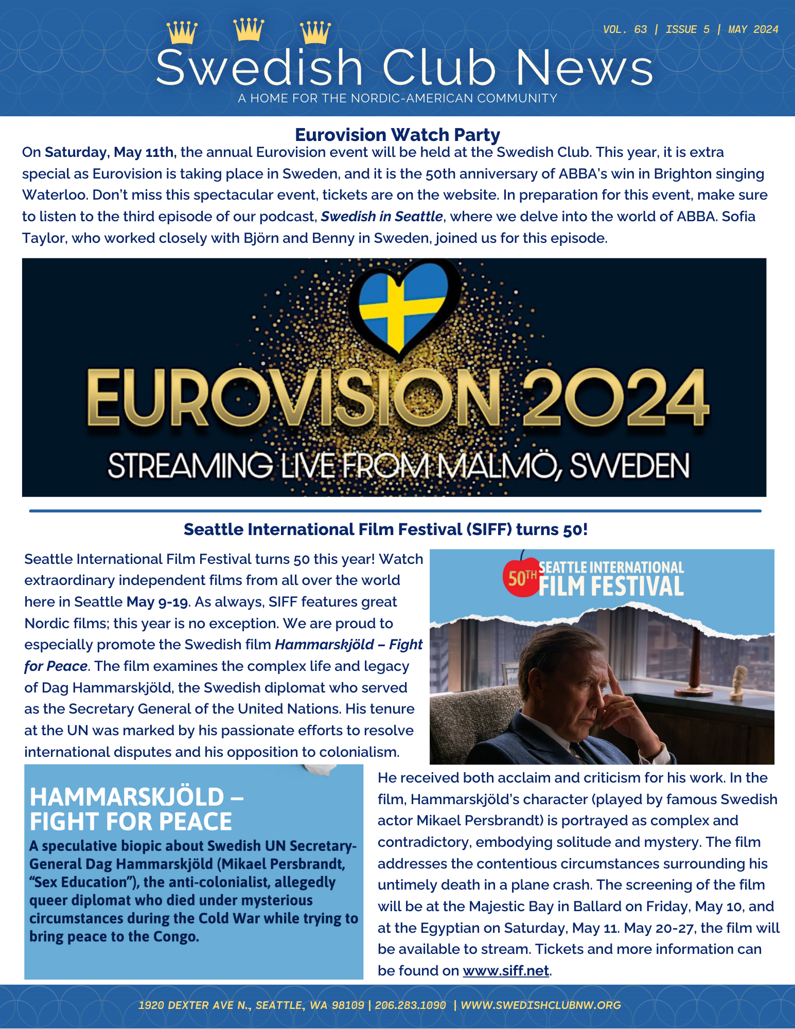 Swedish Club News — The Swedish Club NW