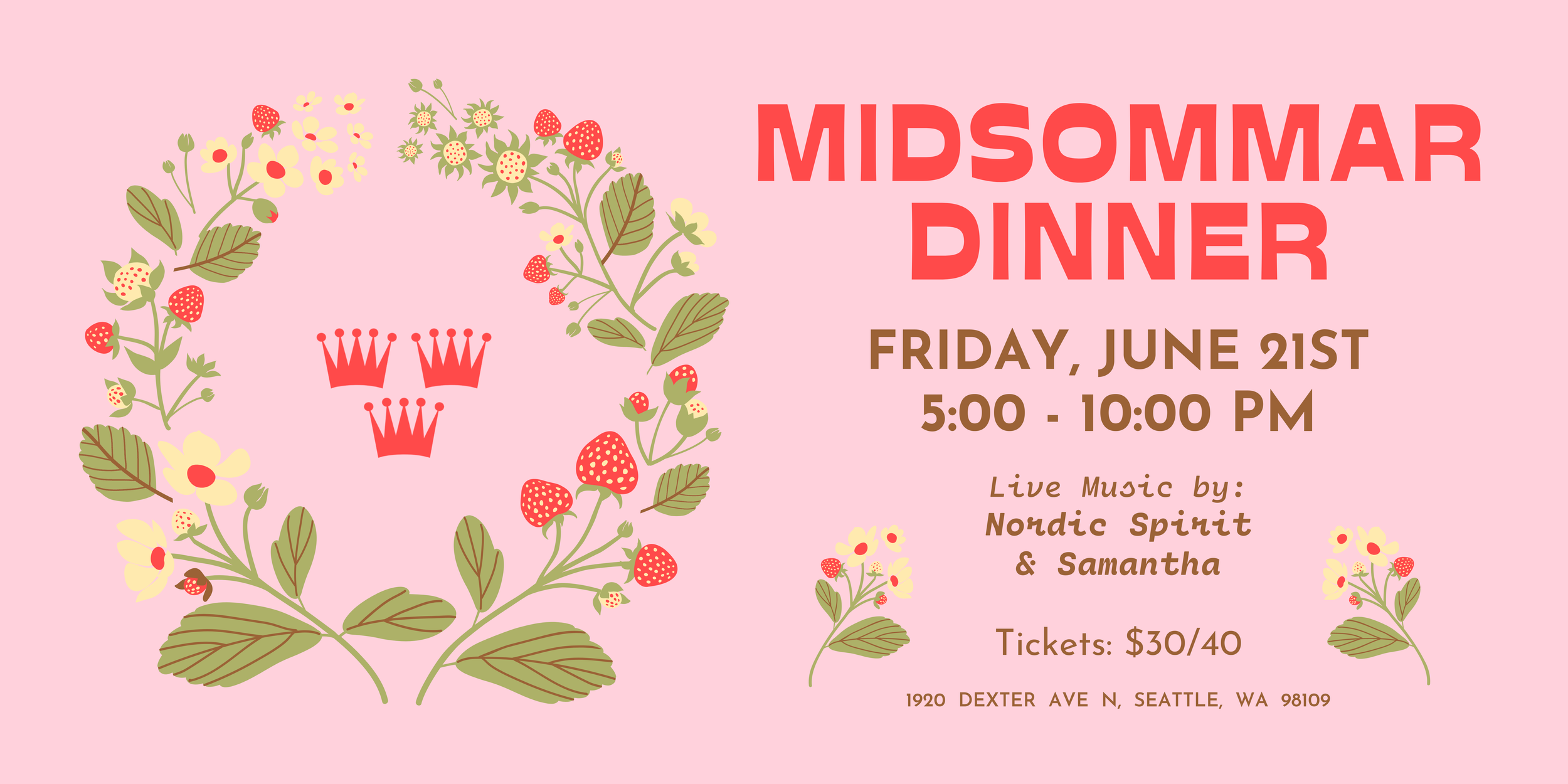 Midsommar Dinner — The Swedish Club NW