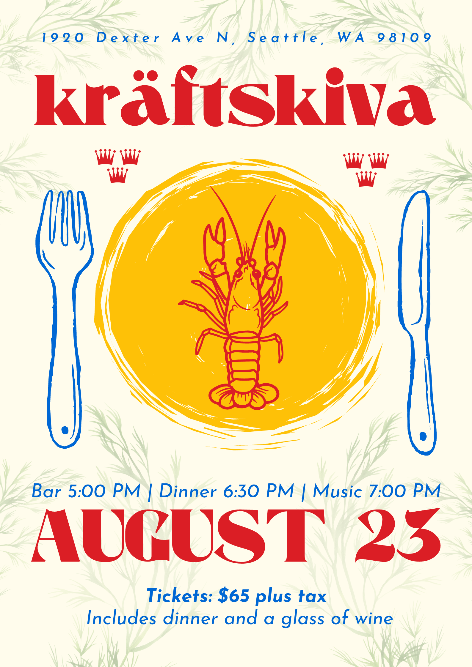 Kräftskiva Dinner — The Swedish Club NW