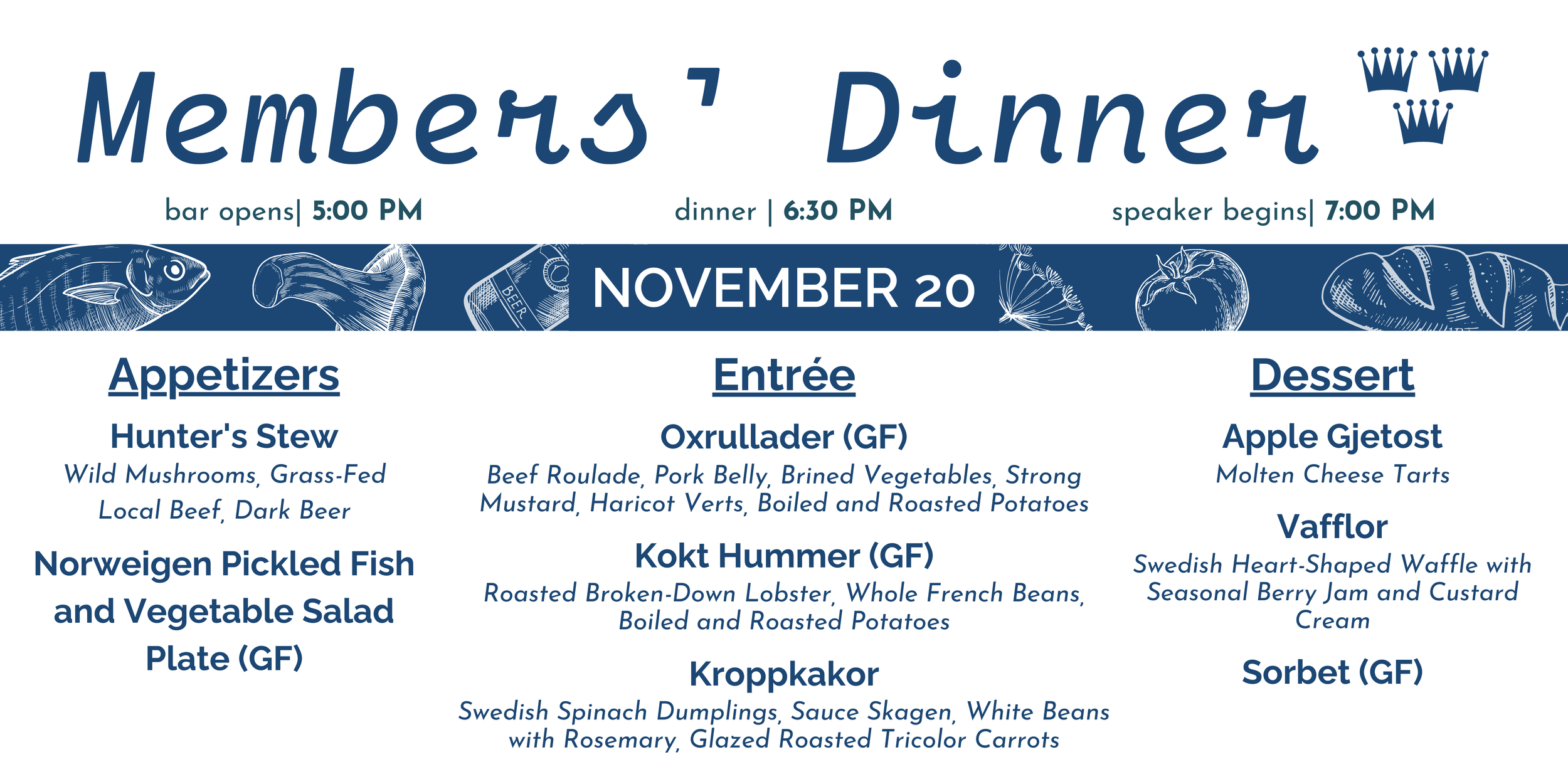 Members' Dinner — The Swedish Club NW