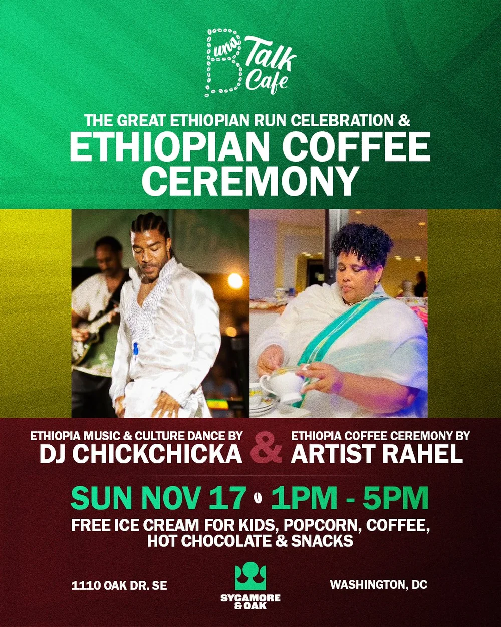 The Great Ethiopian Run Celebration & Ethiopian Coffee Ceremony ...