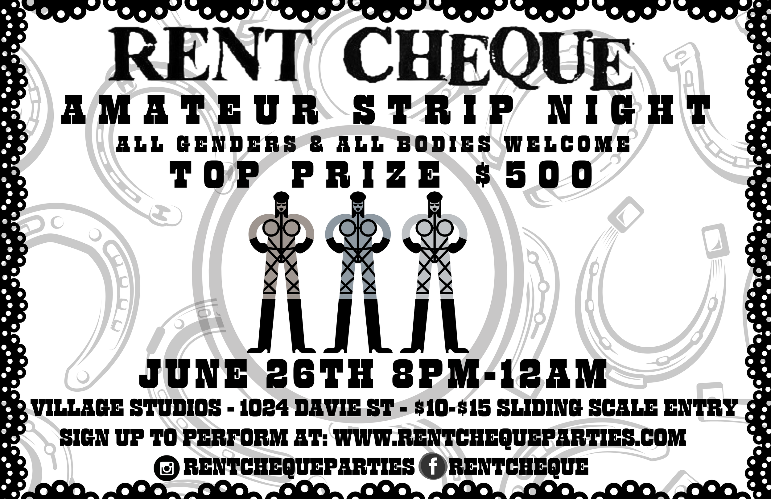 RENT CHEQUE PARTIES