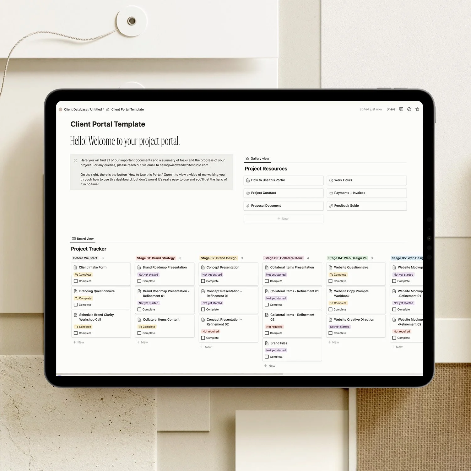 Behind The Scenes of Our Onboarding Process | Willow & White Studio