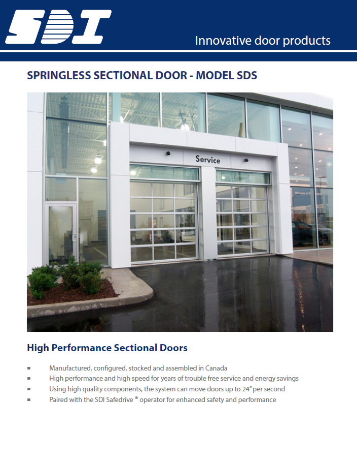Springless Sectional Doors — Service Door Industries