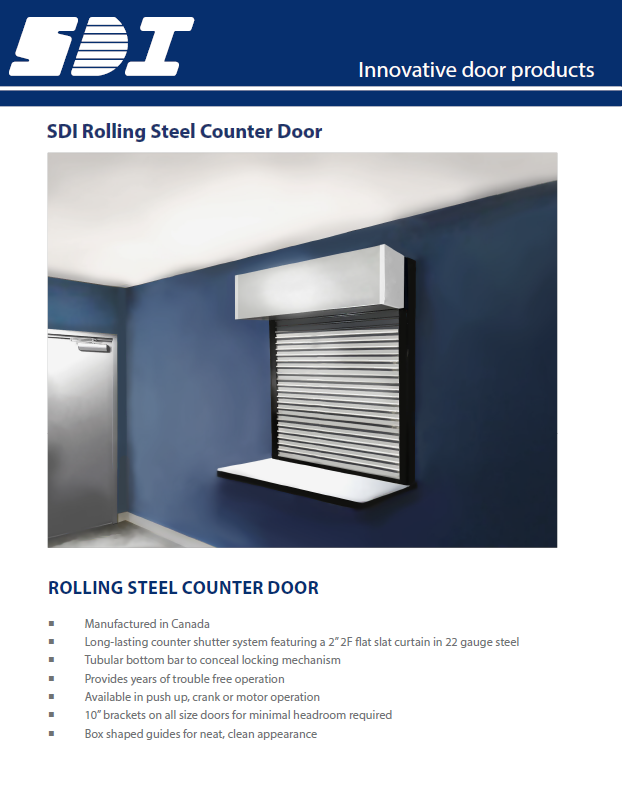 Counter Doors — Service Door Industries