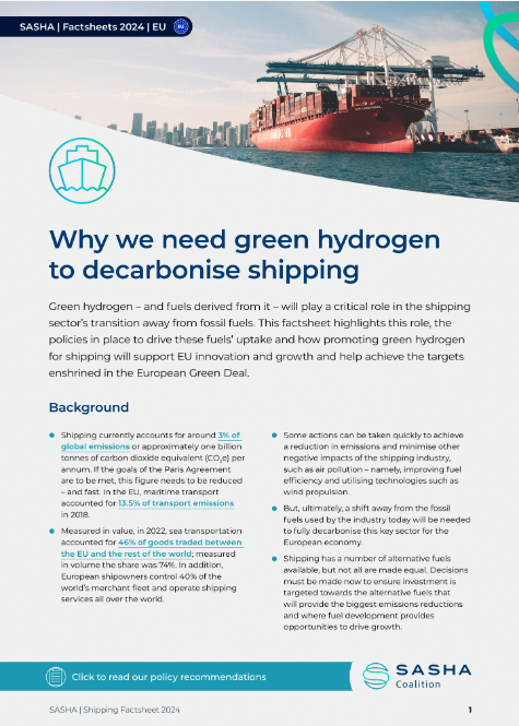 Green Hydrogen Factsheets — SASHA Coalition