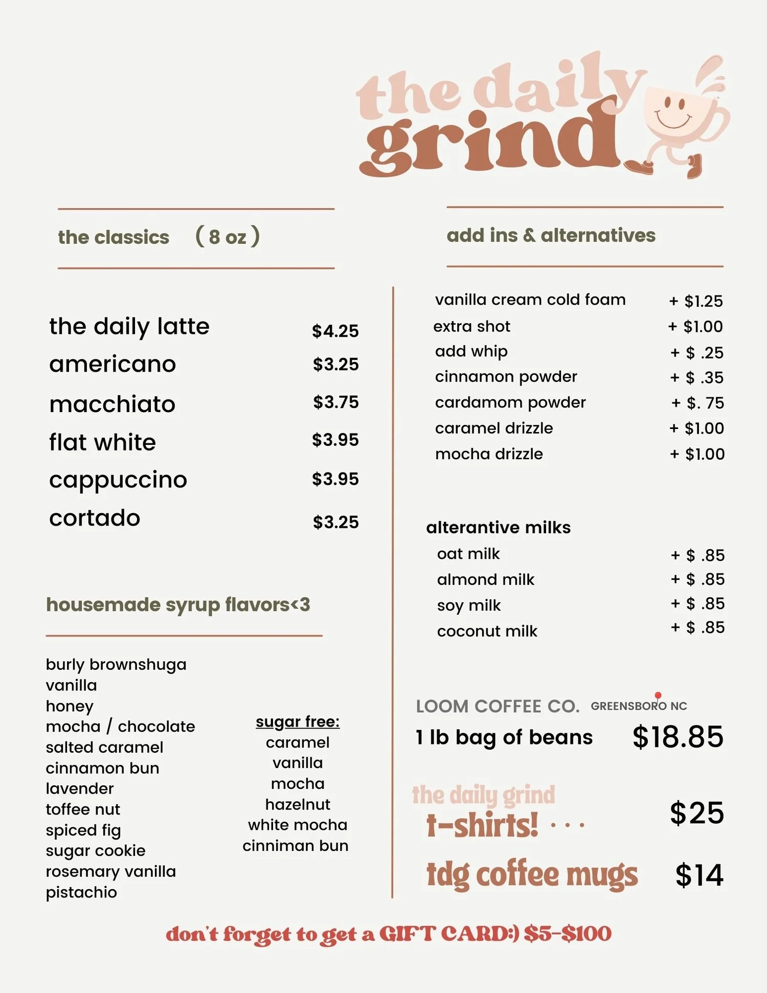 Menu 1 — thedailygrindnc.com