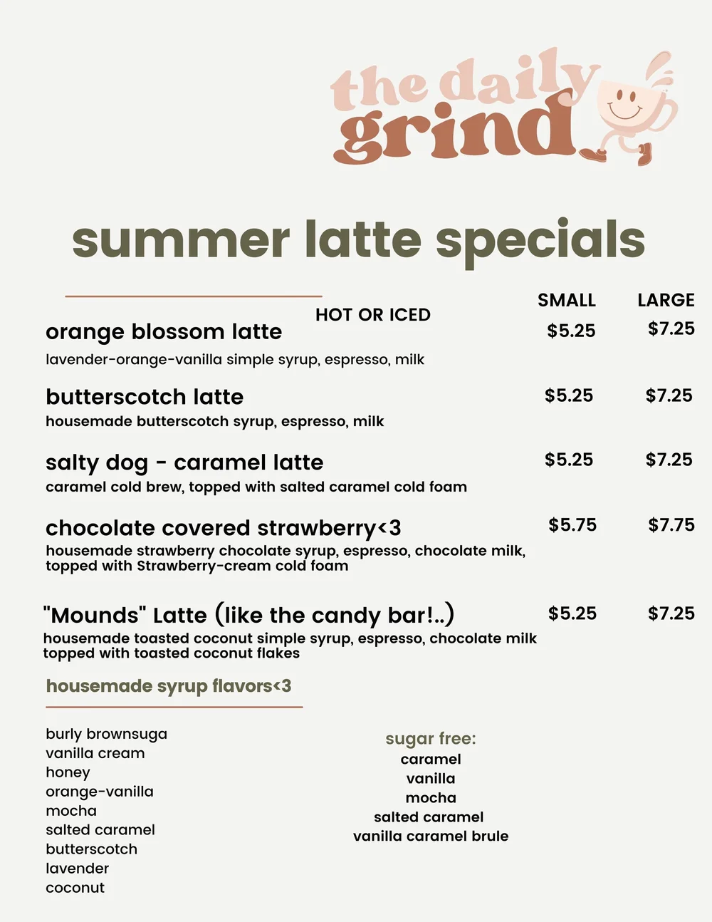 Menu 1 — thedailygrindnc.com