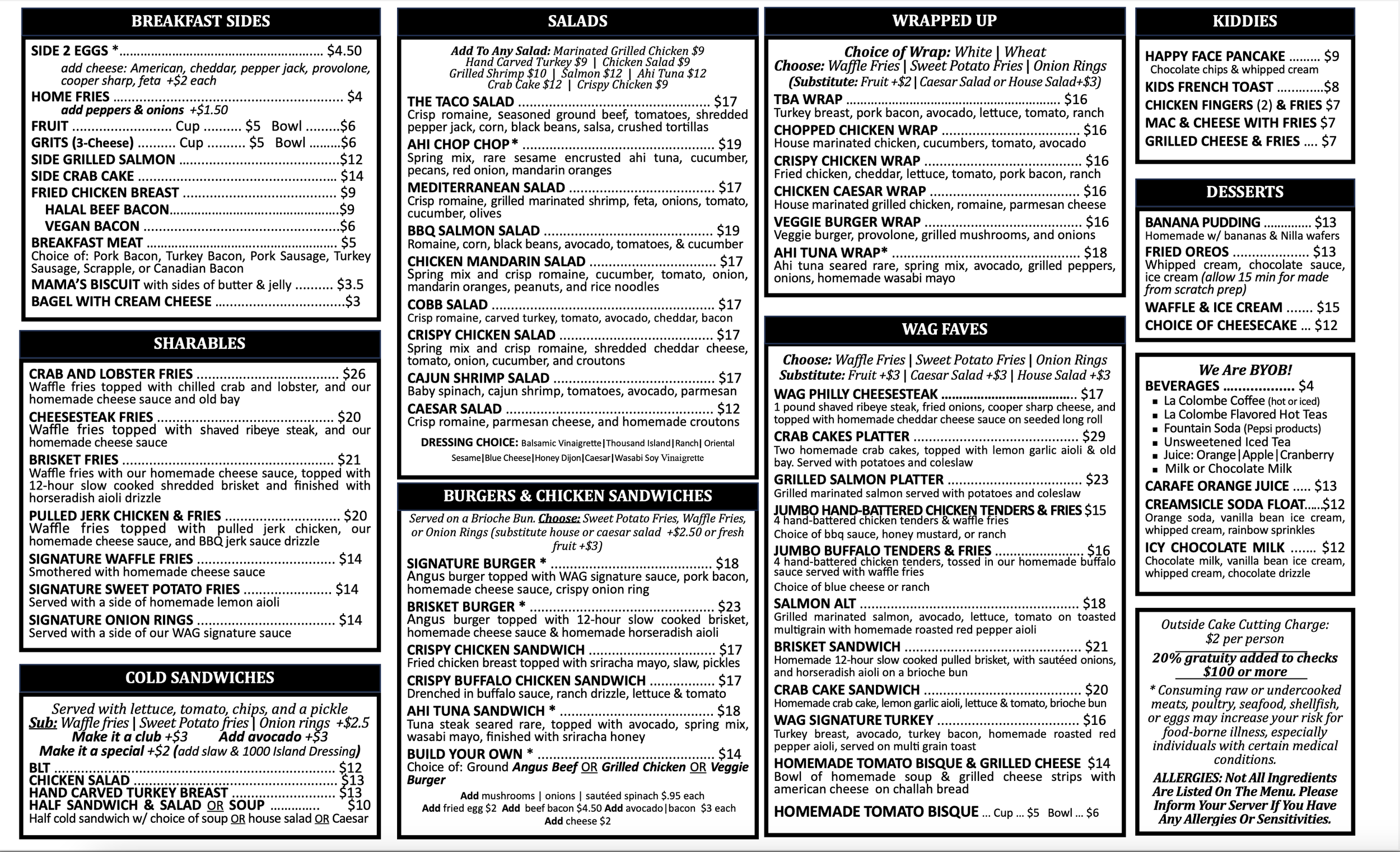 Menu 1 — West Avenue Grille