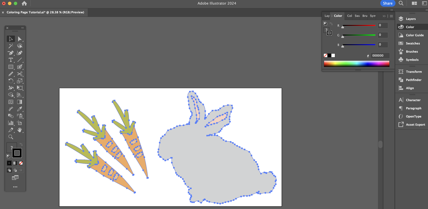 How to Quickly Transform Your Designs into Coloring Pages — Southerly ...