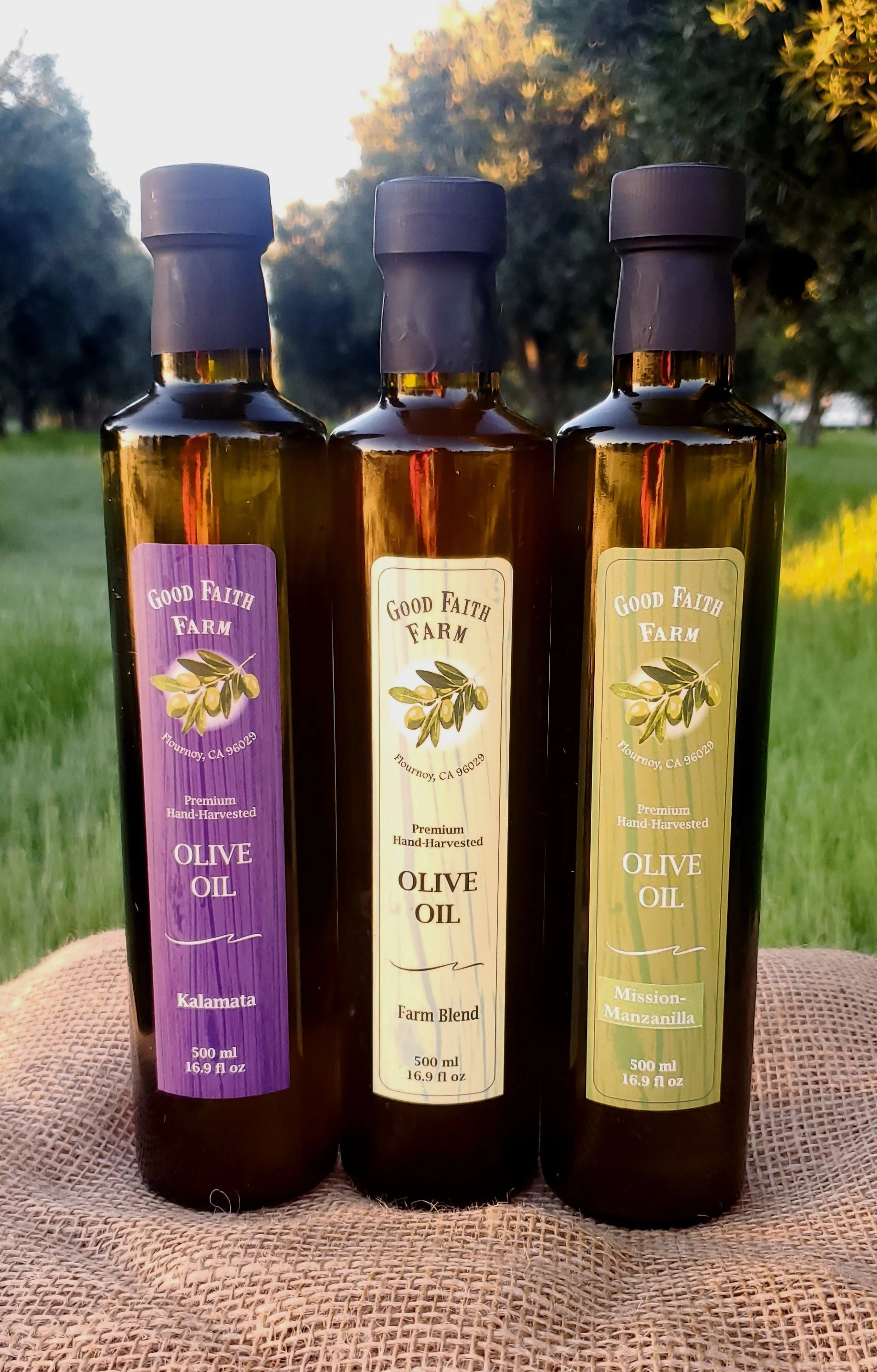 Premium Cold Pressed Olive Oils — Good Faith Farm