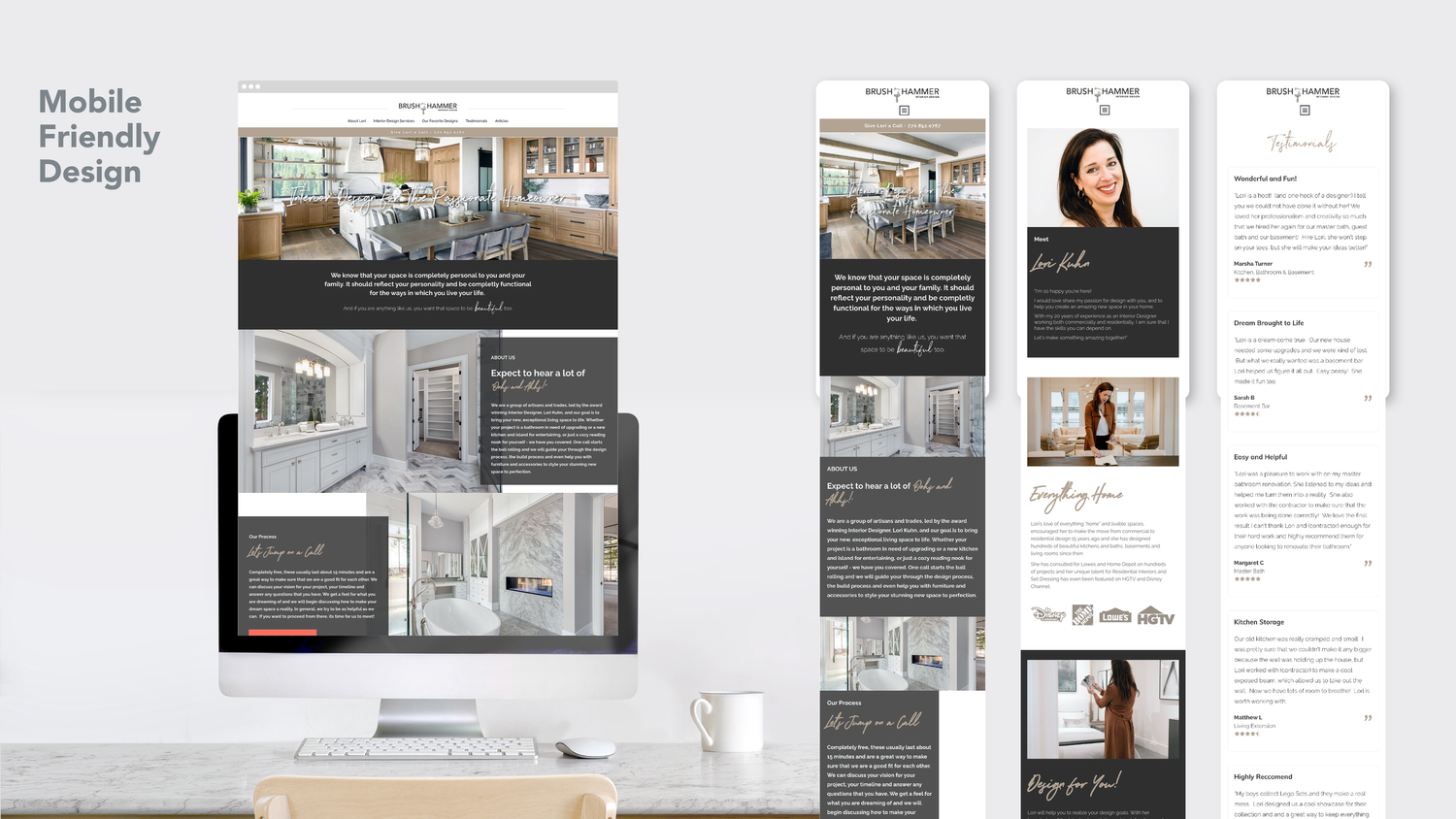 Brush and Hammer Interior Design Branding — Mackenzie Design