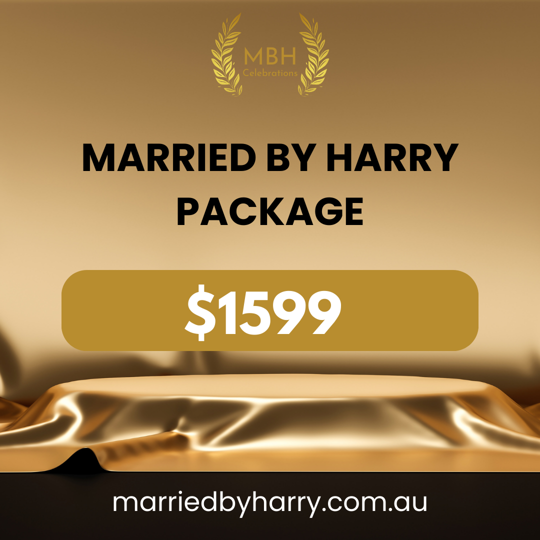 Married by Harry Package — Married By Harry Celebrations