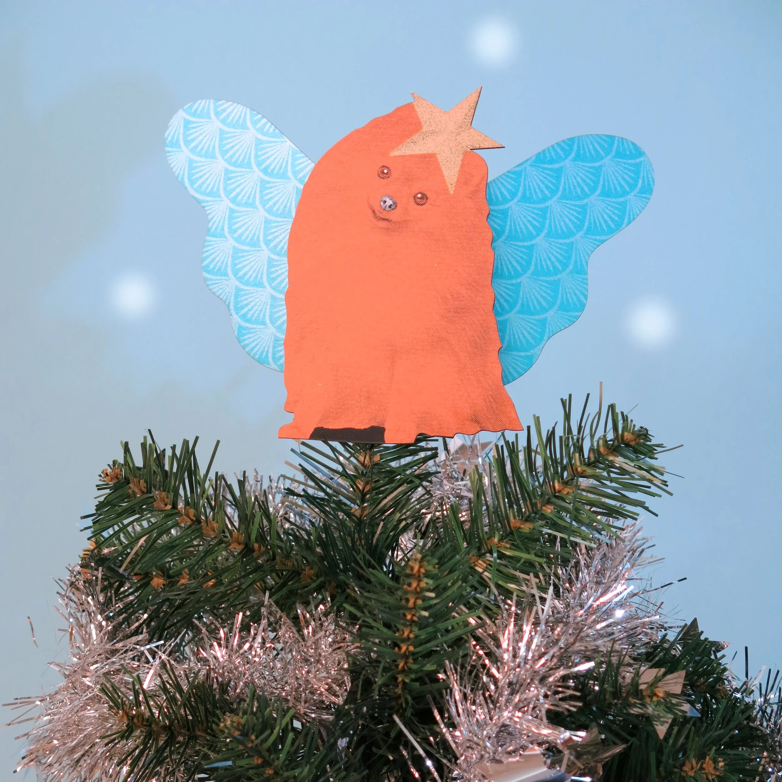 Pomeranian Tree Topper — Garudio Studiage