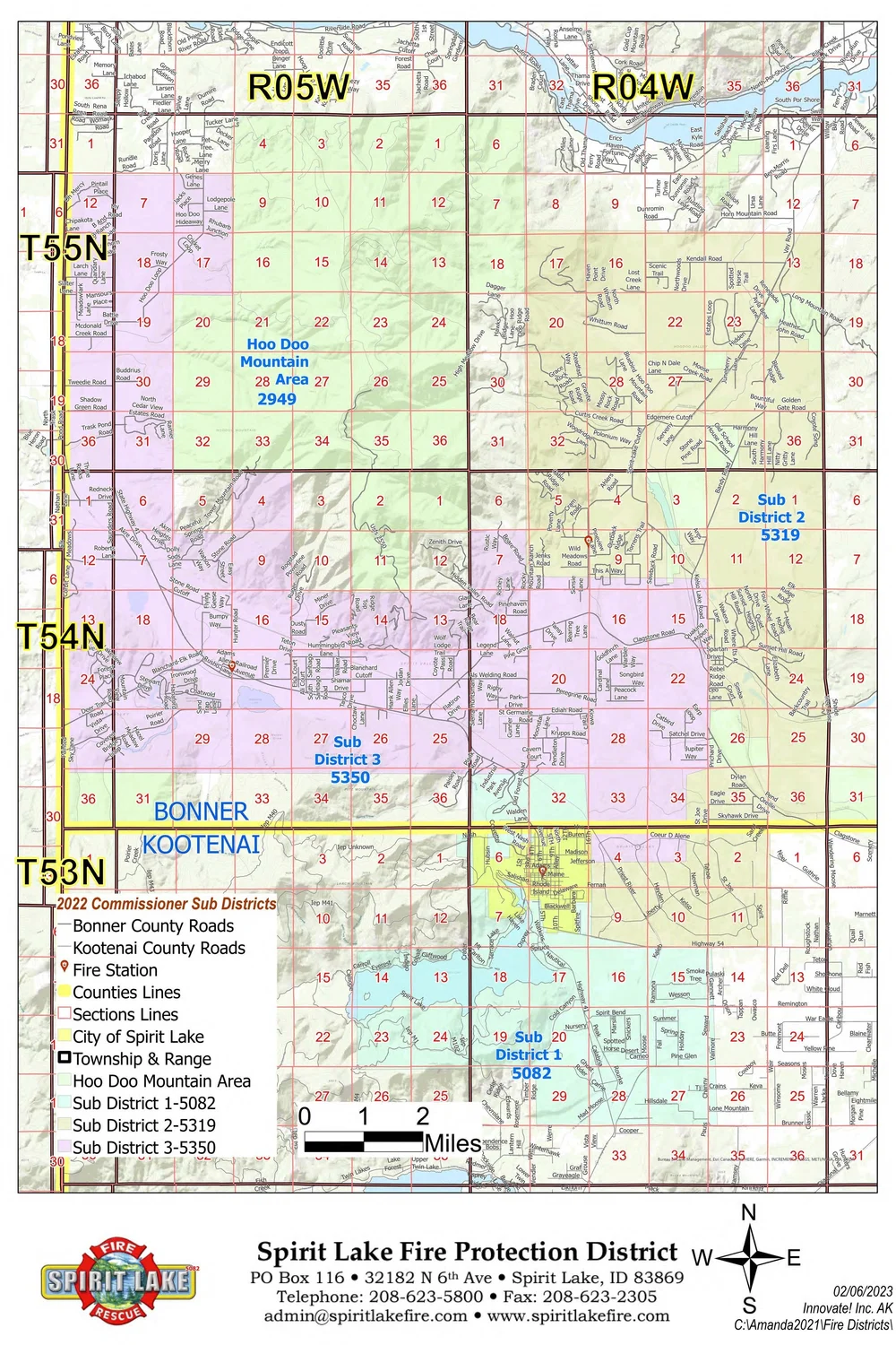 District Map — Spirit Lake Fire Protection District