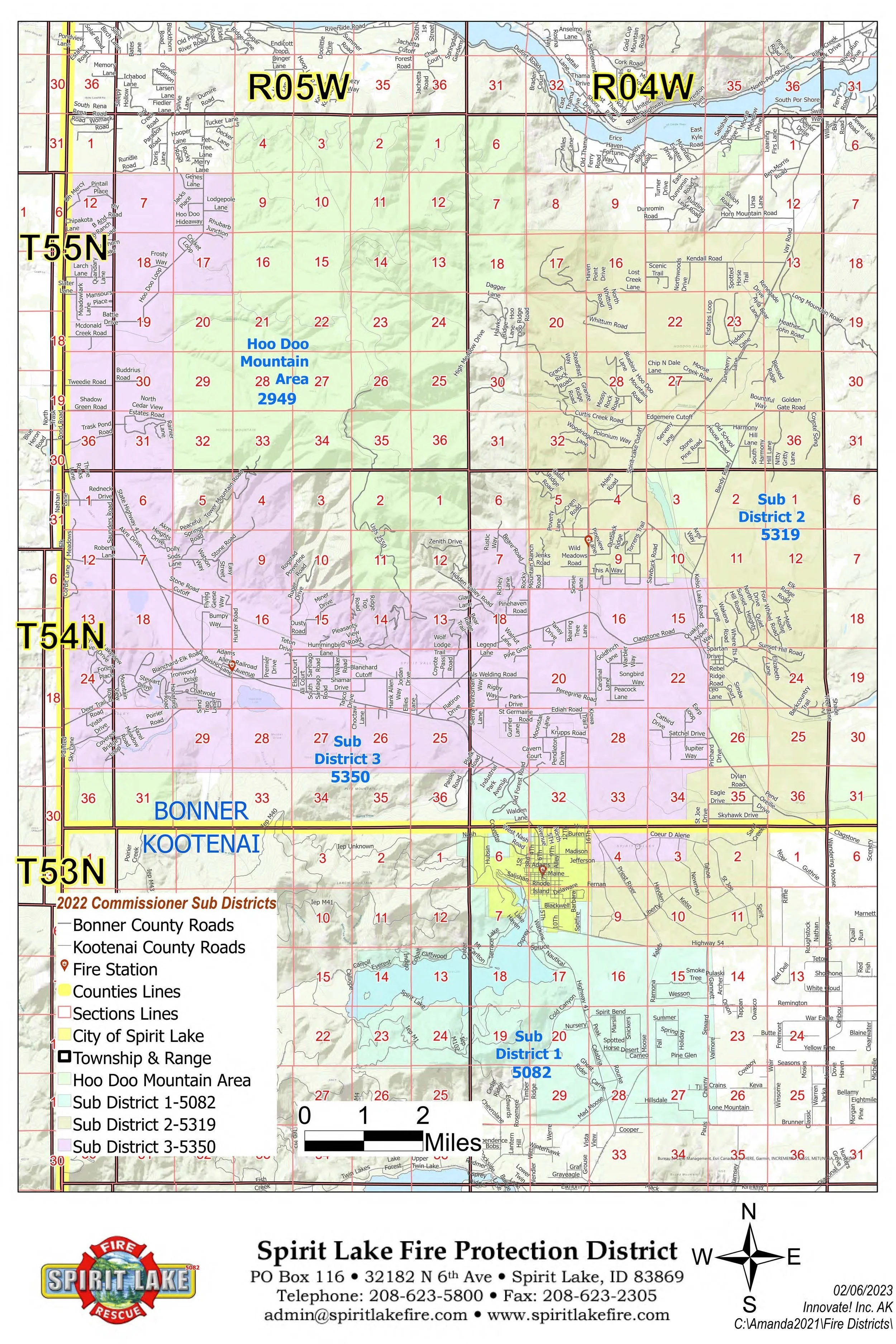 District Map — Spirit Lake Fire Protection District
