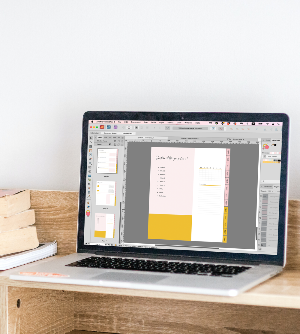 Digital Planner Design Mastery | Affinity Publisher Course