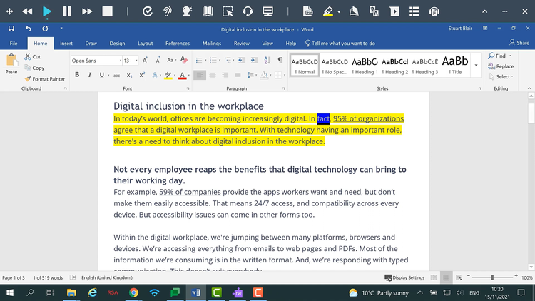 Global AutoCorrect by LexAble — Enabling Technology