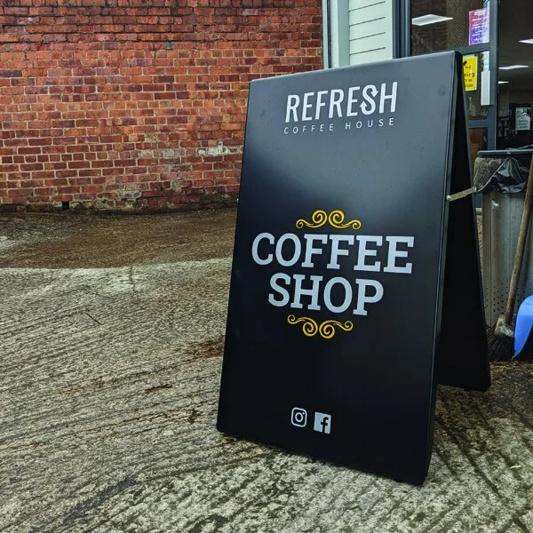 Refresh Coffee House signage — Graphic Design - Signs - Websites ...