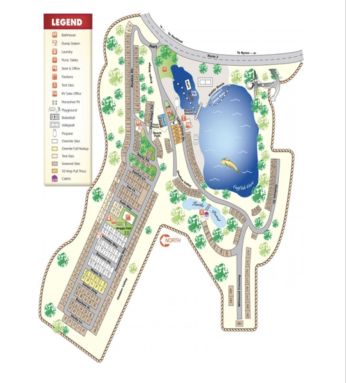 Map — Lake Louise RV Resort