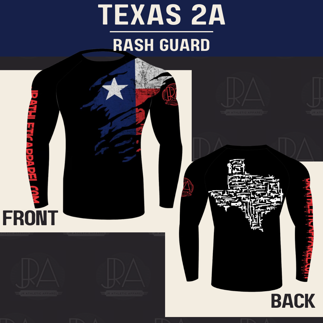 Texas 2A Jiu Jitsu Rash Guard — JR ATHLETIC APPAREL