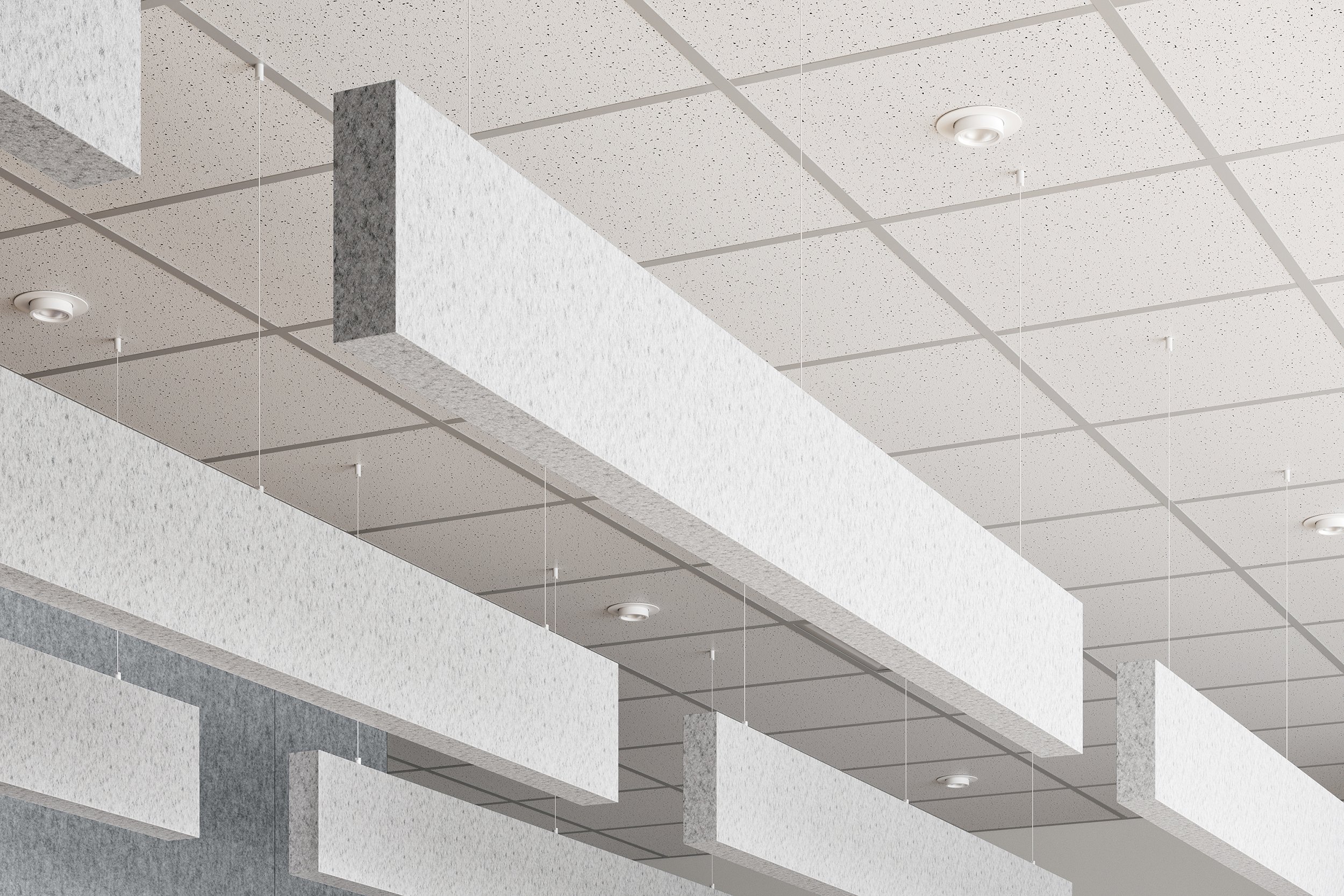 GiosFelt® Box Baffles | Superior Acoustic Ceiling Baffles — Akouo Acoustics