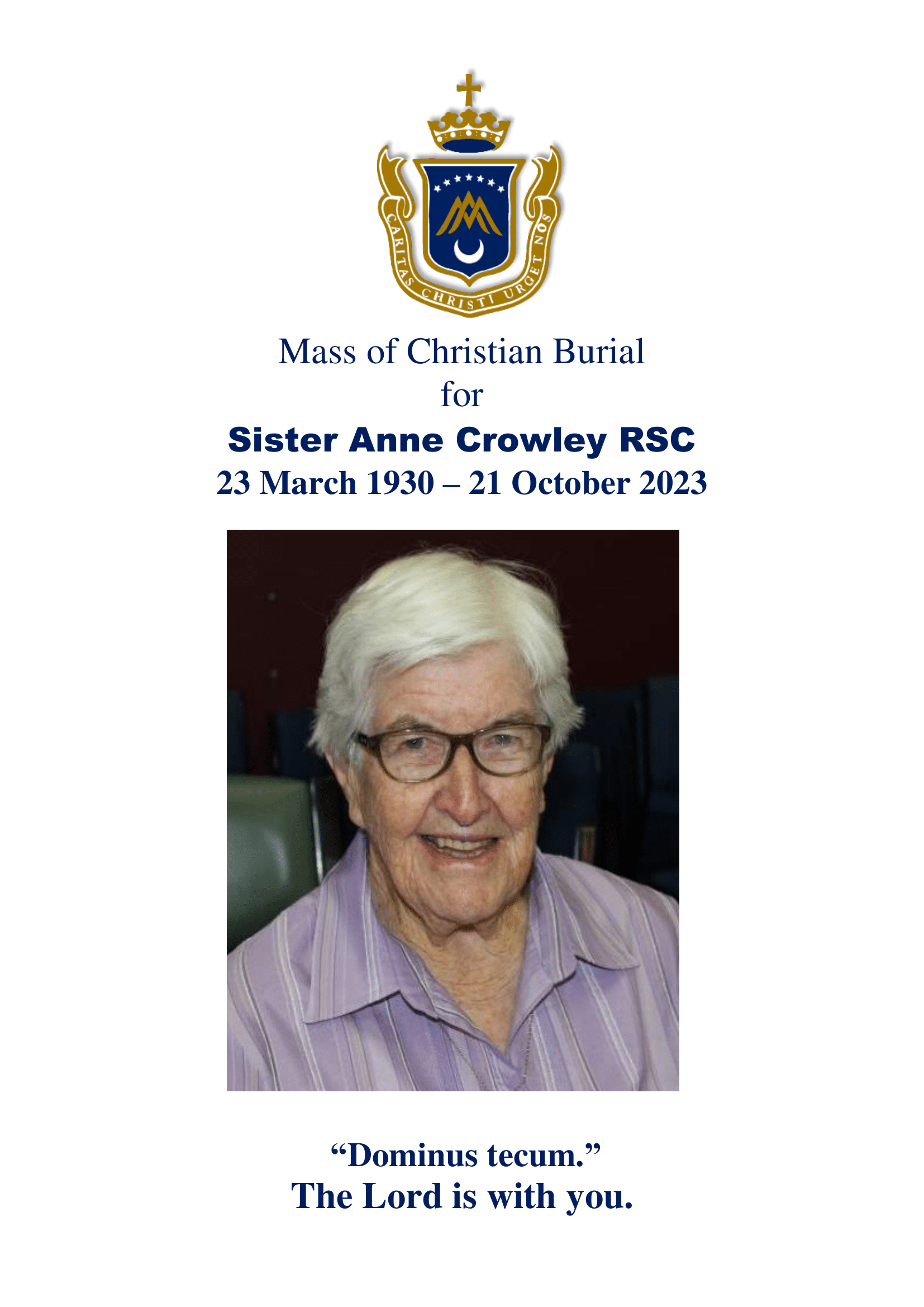We Remember — Sisters of Charity of Australia