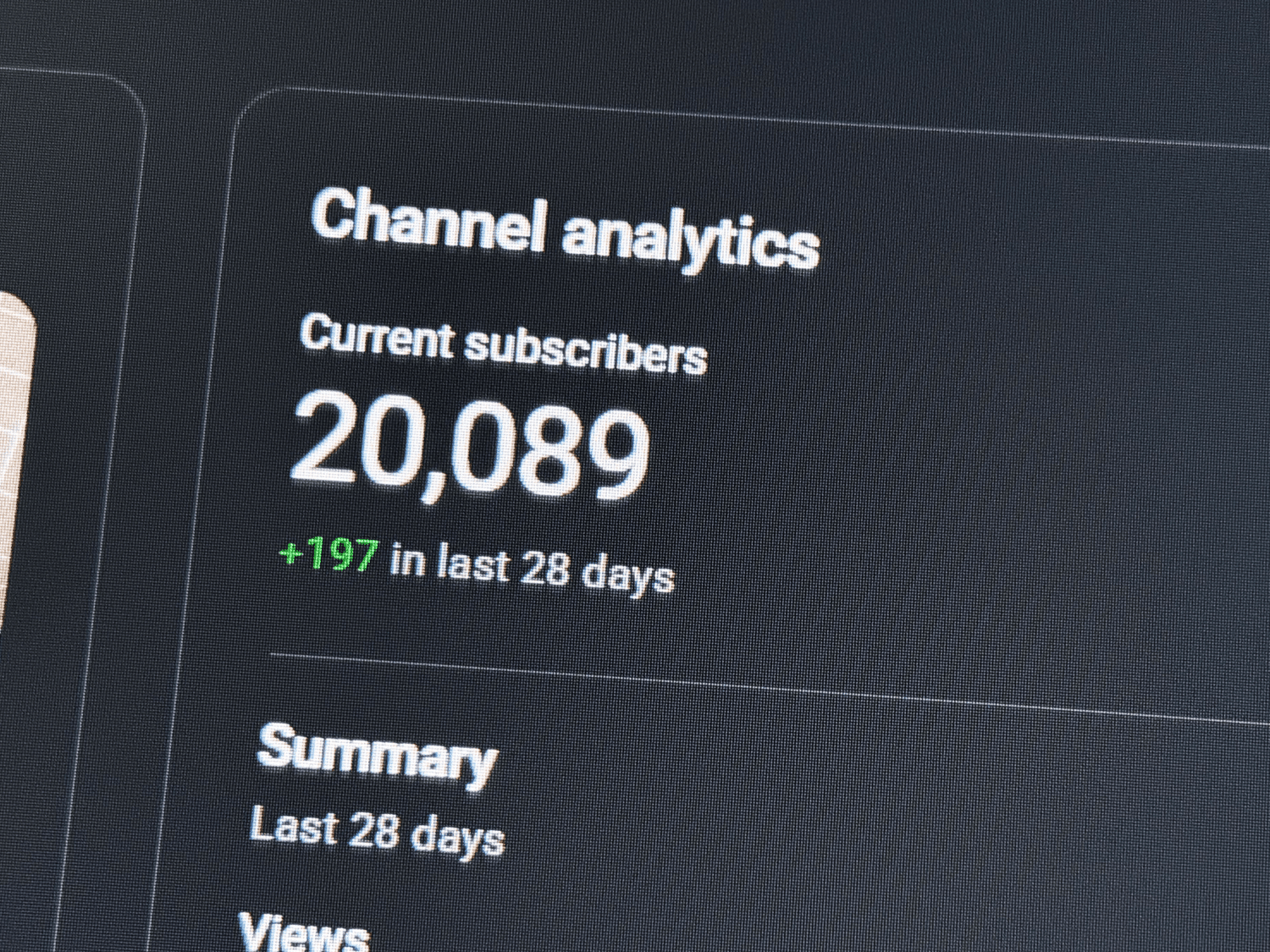 20,000 Subscribers with no growth