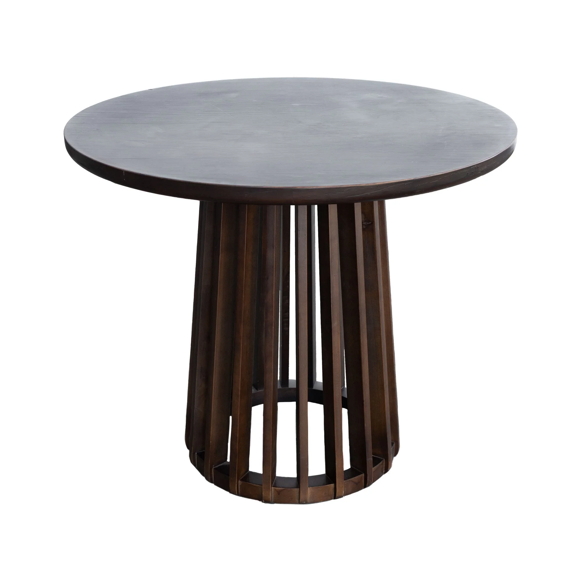 Walnut Spindle Cafe Table — Flock Events | Event & Wedding Furniture Hire