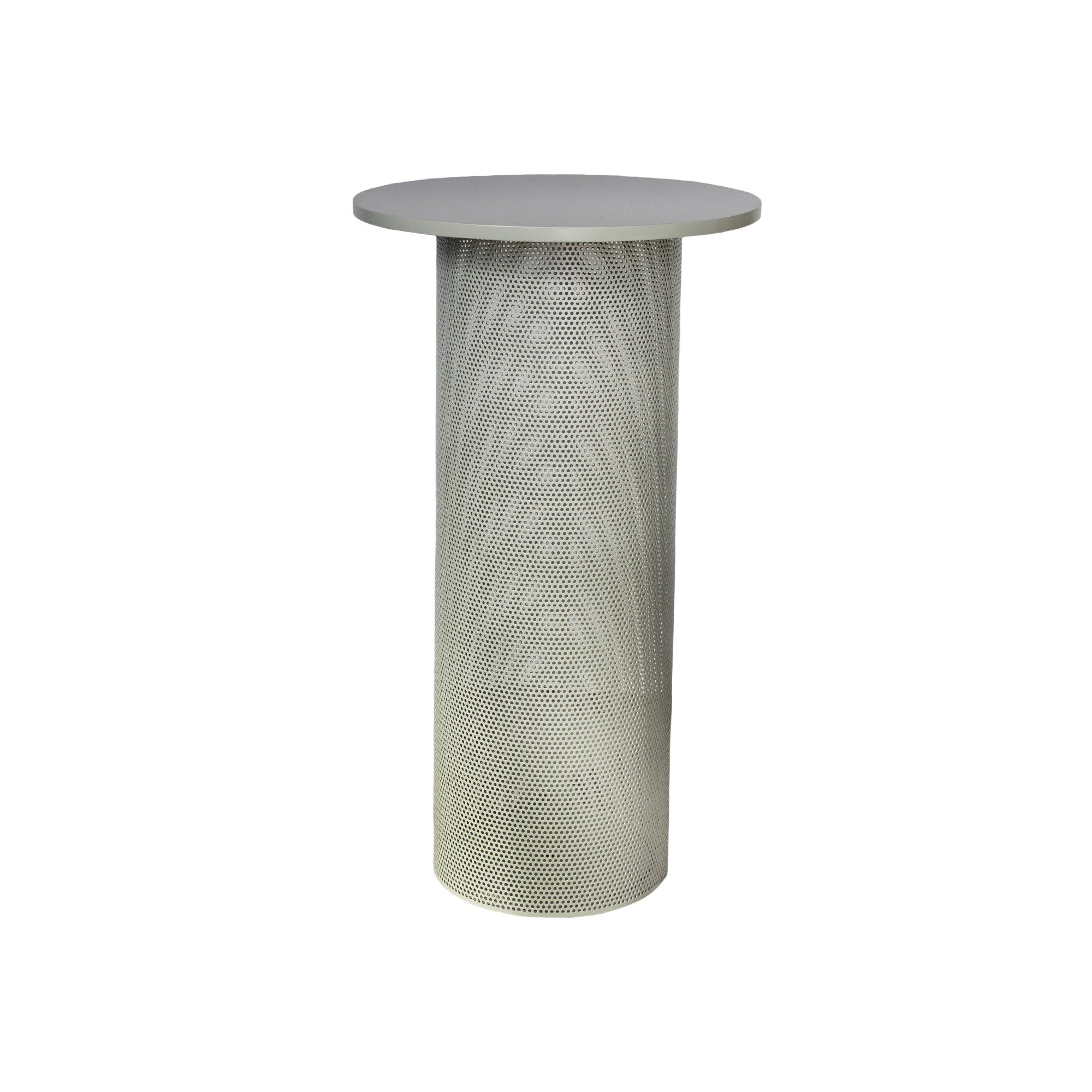 Sage Mesh Cylinder Leaner — Flock Events | Event & Wedding Furniture Hire