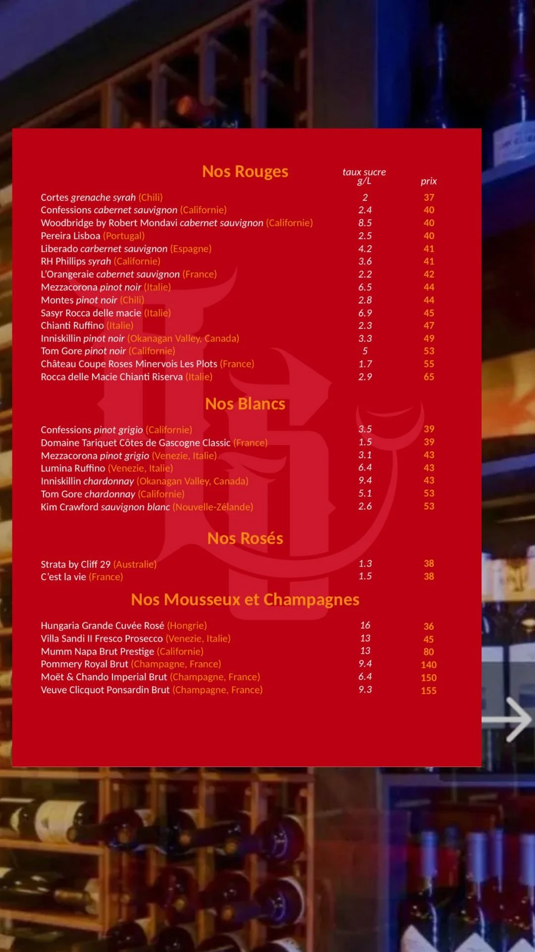 Menu — Rouge Steakhouse