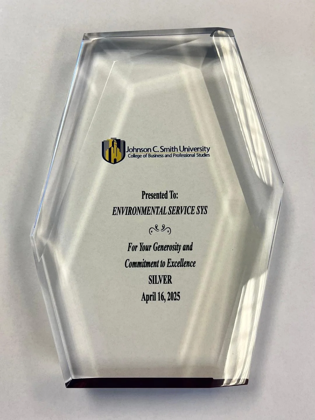 Environmental Service Systems, LLC Honored as a Difference Maker by Johnson C. Smith University ...