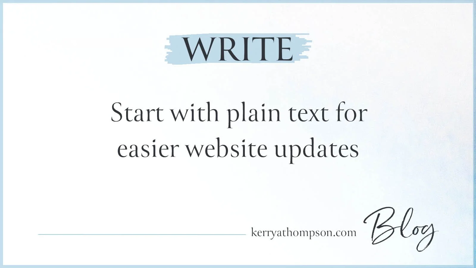 Three keyboard shortcuts for fixing your text bloopers — Kerry A ...