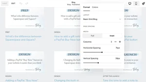 How to design your blog page on Squarespace or Weebly — Kerry A ...