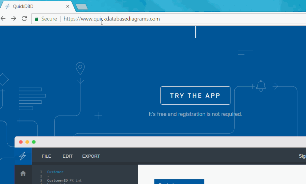 Designing and creating a MySQL database online using QuickDBD — QuickDatabaseDiagrams.com