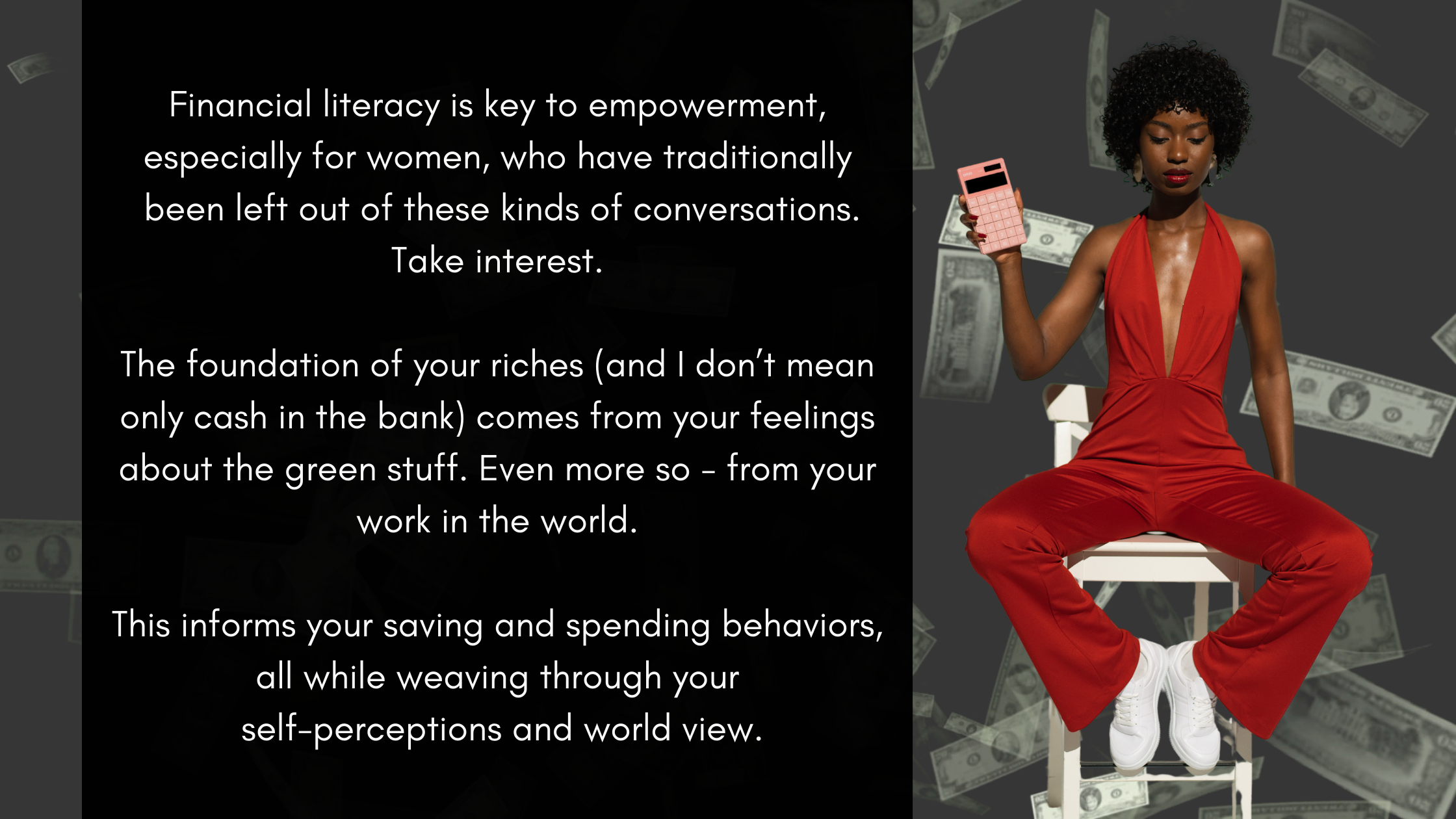 Why for women, money should be one of the top goals for the New Year. Part 2: — Dharma Days